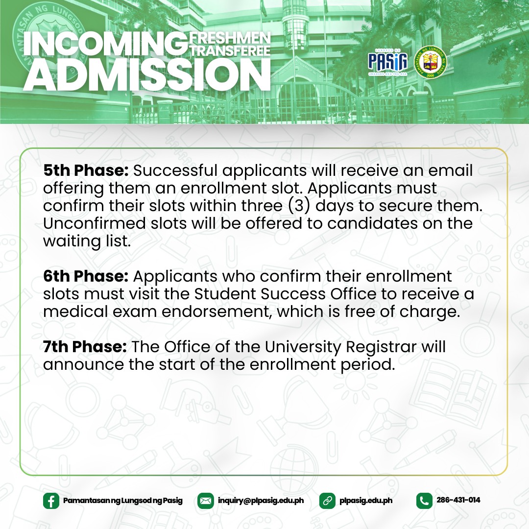 Application for Admission, Academic Year 2025-2026 - Pamantasan ng ...