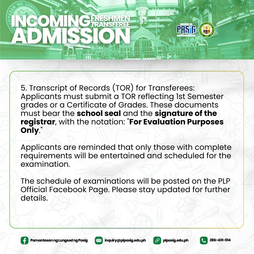 Application for Admission, Academic Year 2025-2026 - Pamantasan ng ...