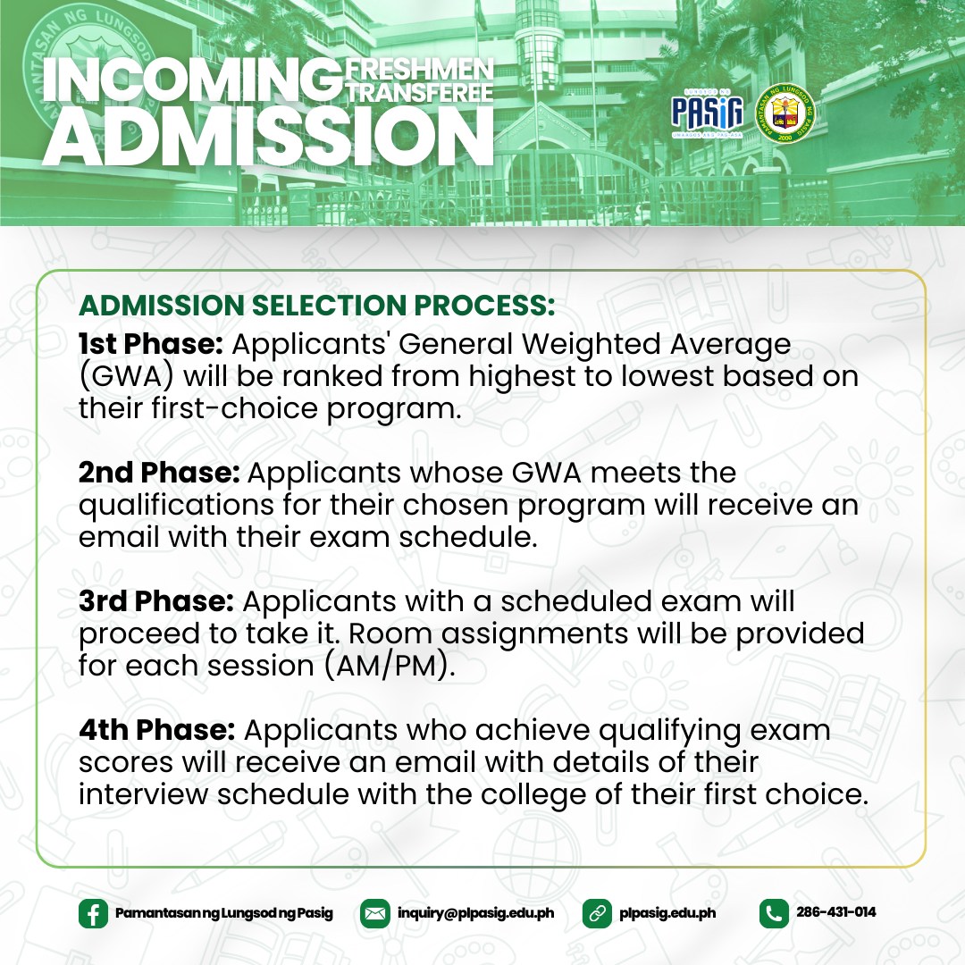 Application for Admission, Academic Year 2025-2026 - Pamantasan ng ...